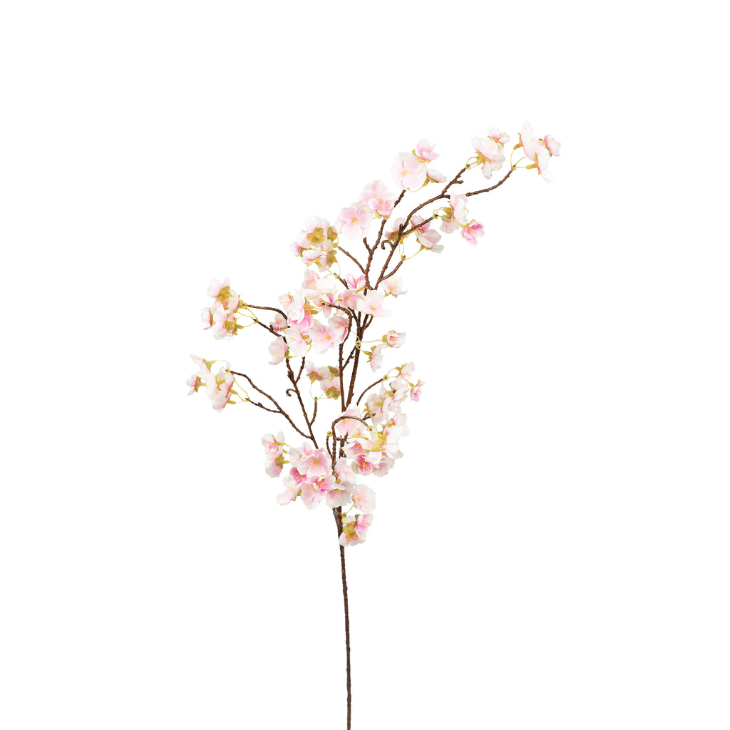 Cherry Blossom Pink White Silk Flower Stem 102cm - Plant Couture ...