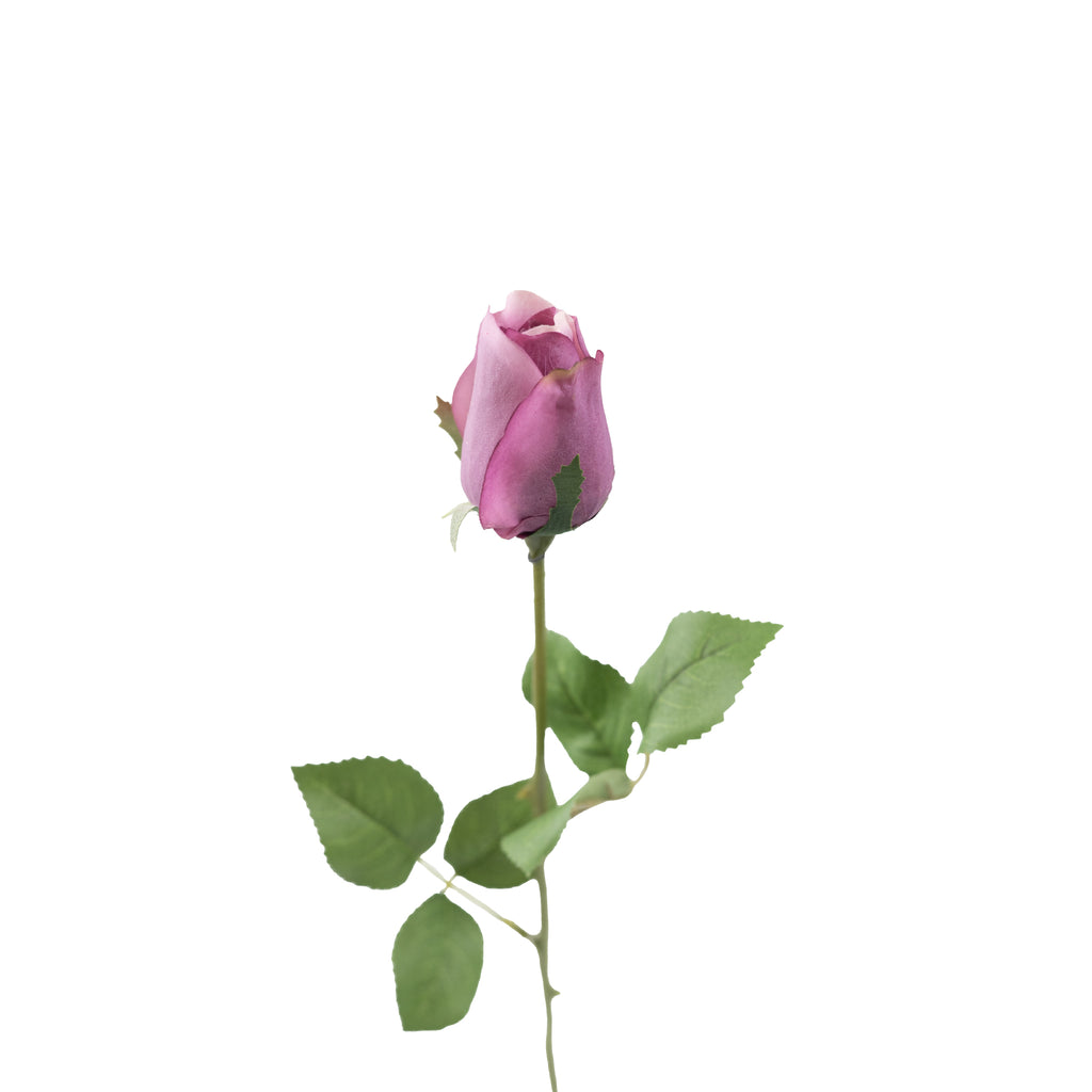 Rosebud Purple Pink Real Touch Stem 55cm - Plant Couture – Francisco ...
